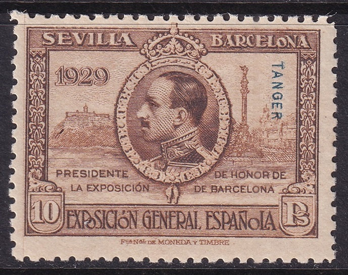 Classic Stamps - Spanish Tangier 1929 Sc L11 Tánger Ed 47 MNH** couple ...