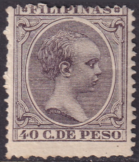 Sellos clásicos - Filipinas 1897 Sc 179 Filipinas Ed 129 MH* bisagra ...