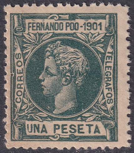 Classic Stamps - Fernando Po 1901 Sc 98 Ed 104 MNH** some streaky gum ...