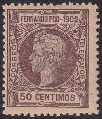 Classic Stamps - Fernando Po 1902 Sc 107 Ed 113 MH* partial gum - On ...
