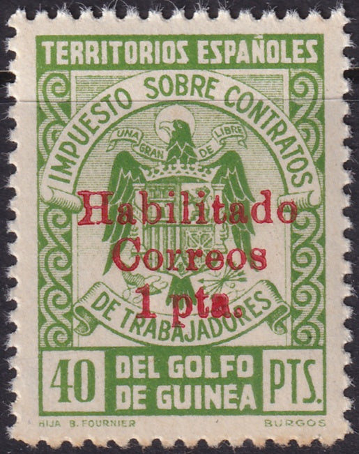 Classic Stamps - Spanish Guinea 1940 Sc 291 Ed 259K MNH** - On the ...