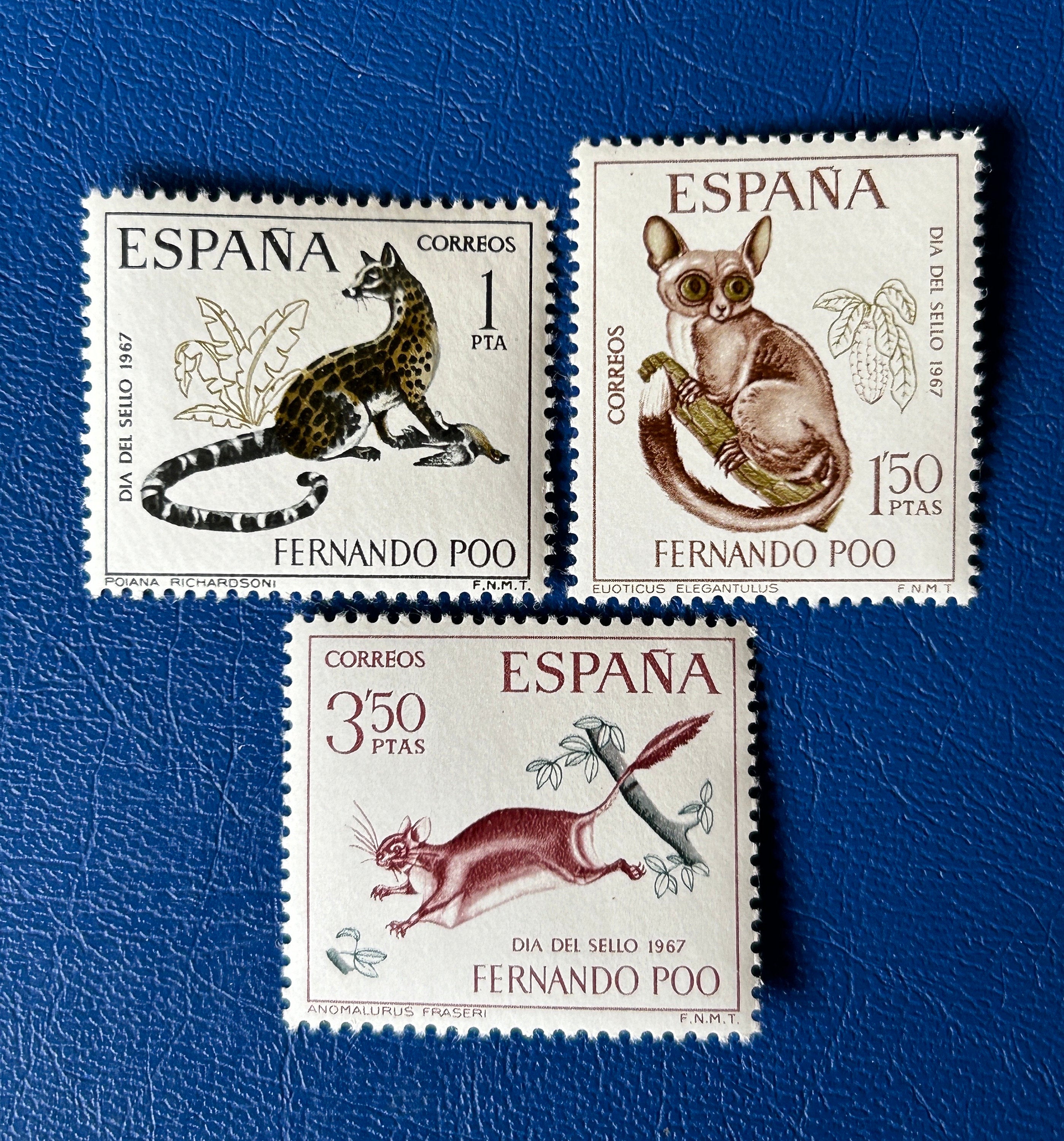 Spanish Fernando Po -Original Vintage Postage - 1967 - Stamp Day ...