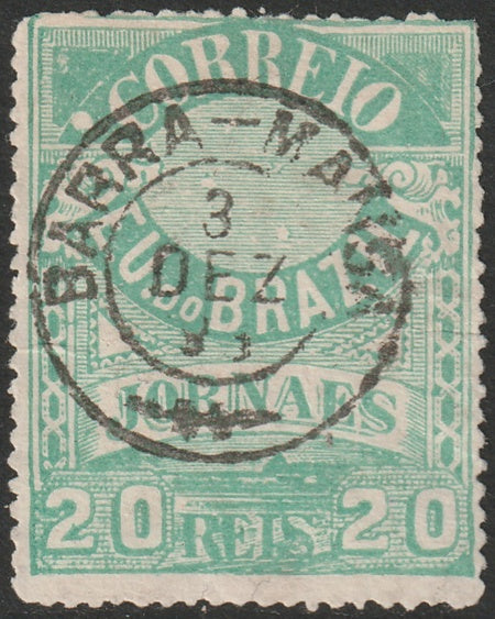 Classic Stamps - Brazil 1890 Sc P24i used newspaper Barra Mansa cancel ...