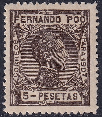 Classic Stamps - Fernando Po 1907 Sc 166 MLH* disturbed gum - On the ...