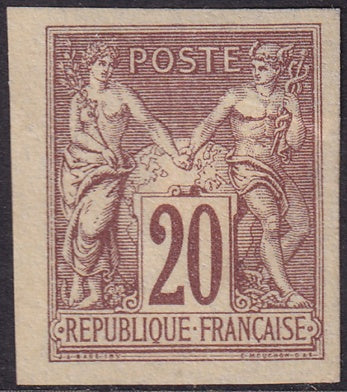 Classic Stamps - French Colonies 1877 Sc 34 MNG(*) - On the Ridge Stamps