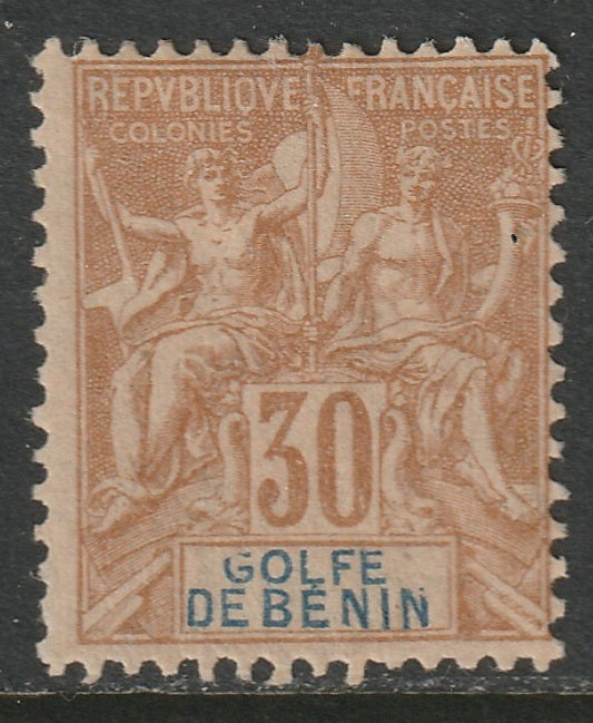 Classic Stamps - Benin 1893 Sc 28 MH partial gum - On the Ridge Stamps
