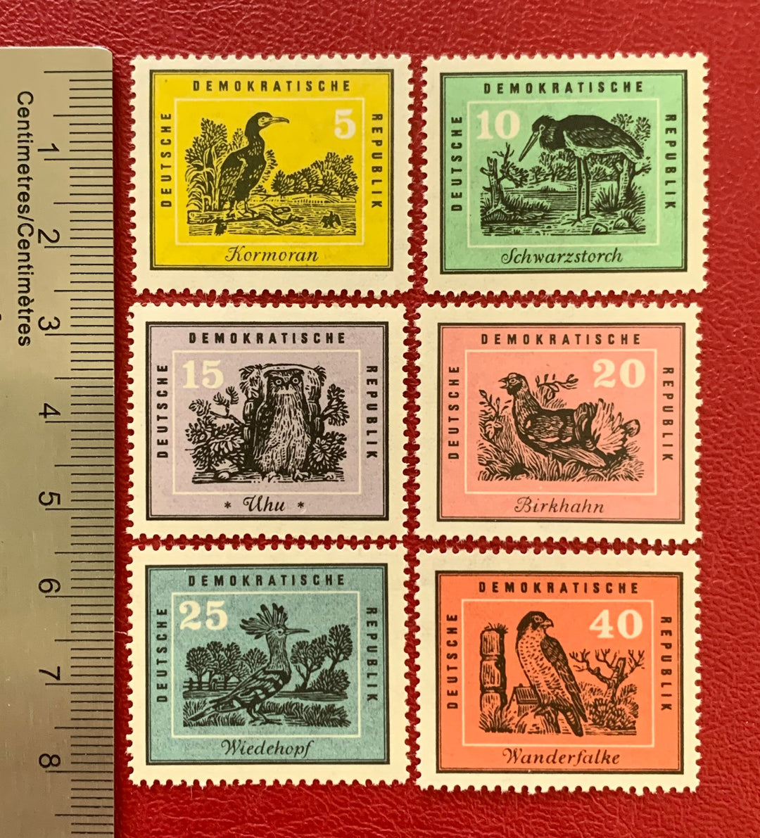 Germany (DDR) - Original Vintage Postage Stamps- 1959 Native Birds - On ...