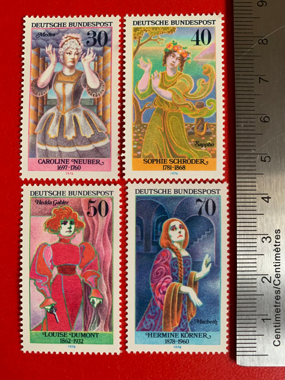 West Germany - Original Vintage Postage Stamps - Famous German ...