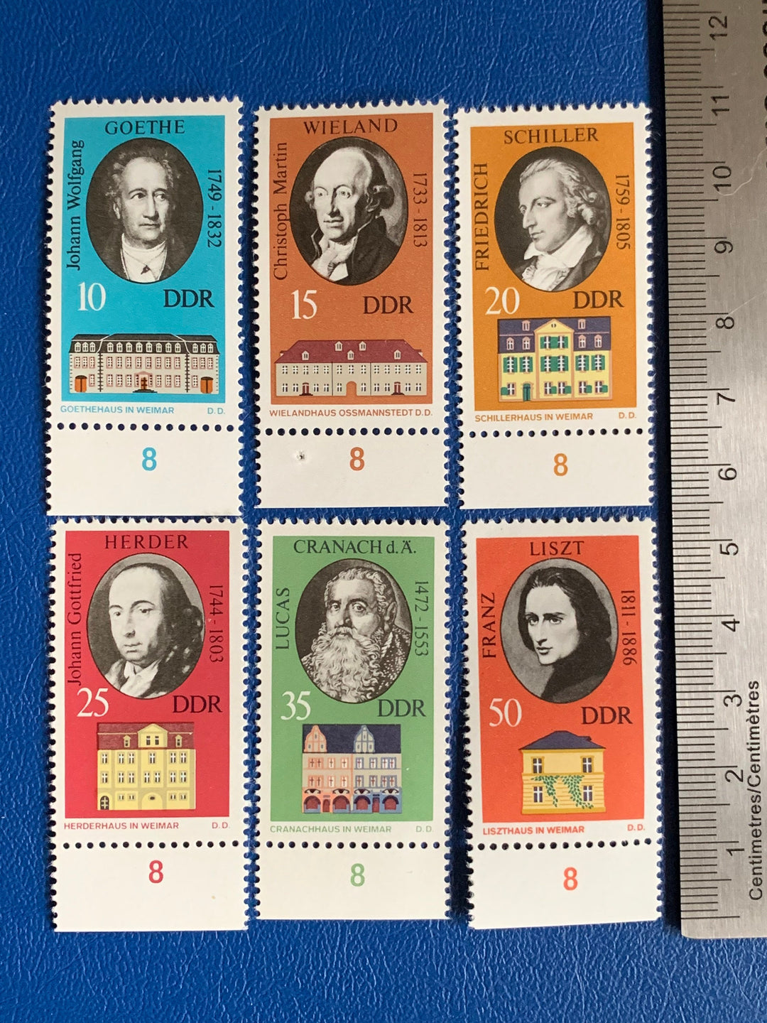 Germany (DDR) - Original Vintage Postage Stamps- 1973 Composers ...