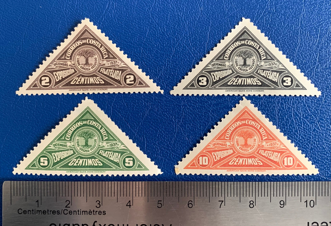 Costa Rica- Original Vintage Postage Stamps- 1937 National Stamp ...