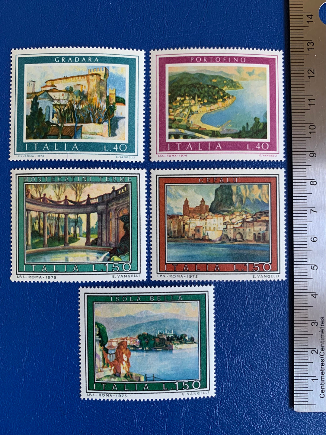 Italy - Original Vintage Postage Stamps- 1974-75 Italian Vistas - On ...