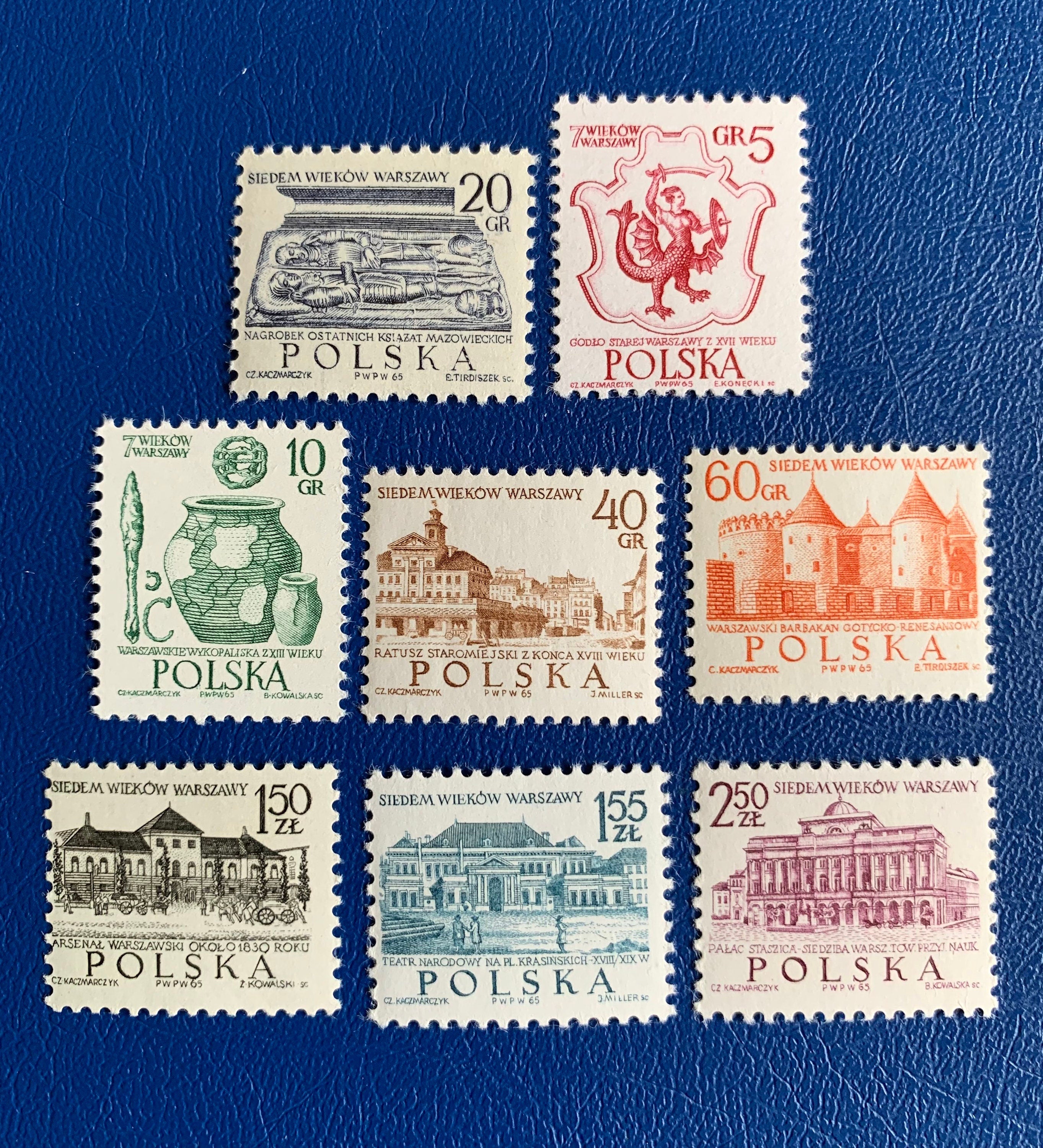 Poland - Original Vintage Postage Stamps - 1965 700th Anniversary ...