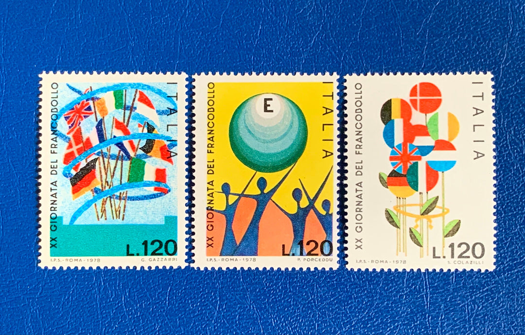 Italy - Original Vintage Postage Stamps- 1978 Stamp Day - On the Ridge ...