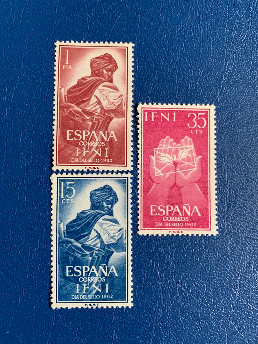 Sp. Ifni- Original Vintage Postage Stamps- 1962 - Stamp Day- Postman ...