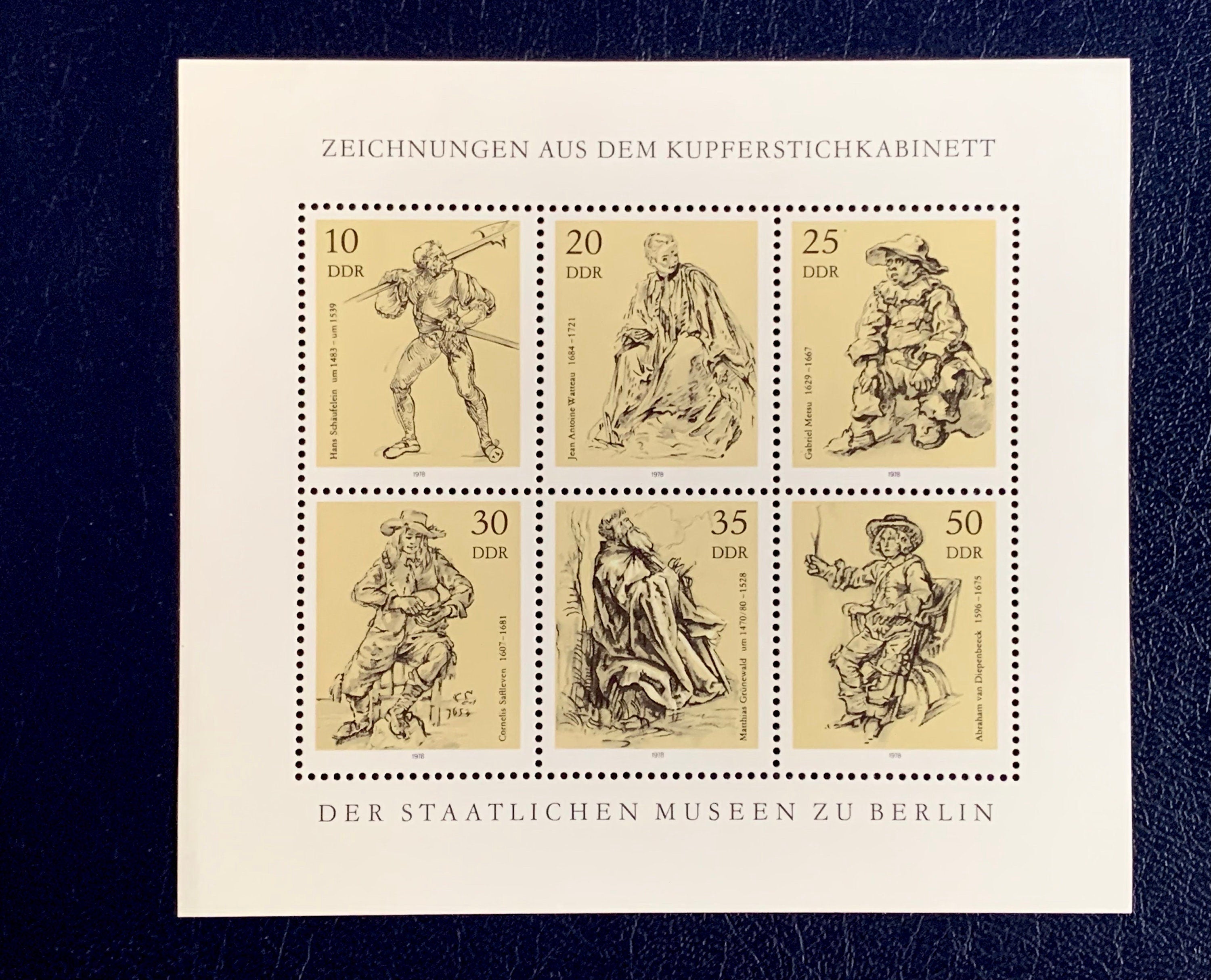 Germany (DDR) - Original Vintage Postage Stamps- 1978 - Drawings ...